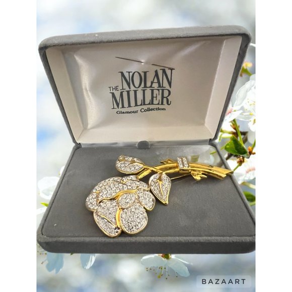 Nolan Miller | Jewelry | Vtg Nolan Miller Glamour Collection Gold Tone ...